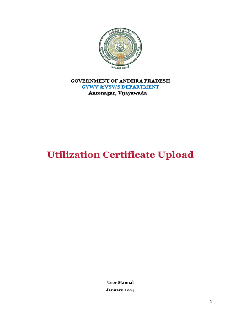 User Manual For Utilization Certificate Upload | PDF | Computing