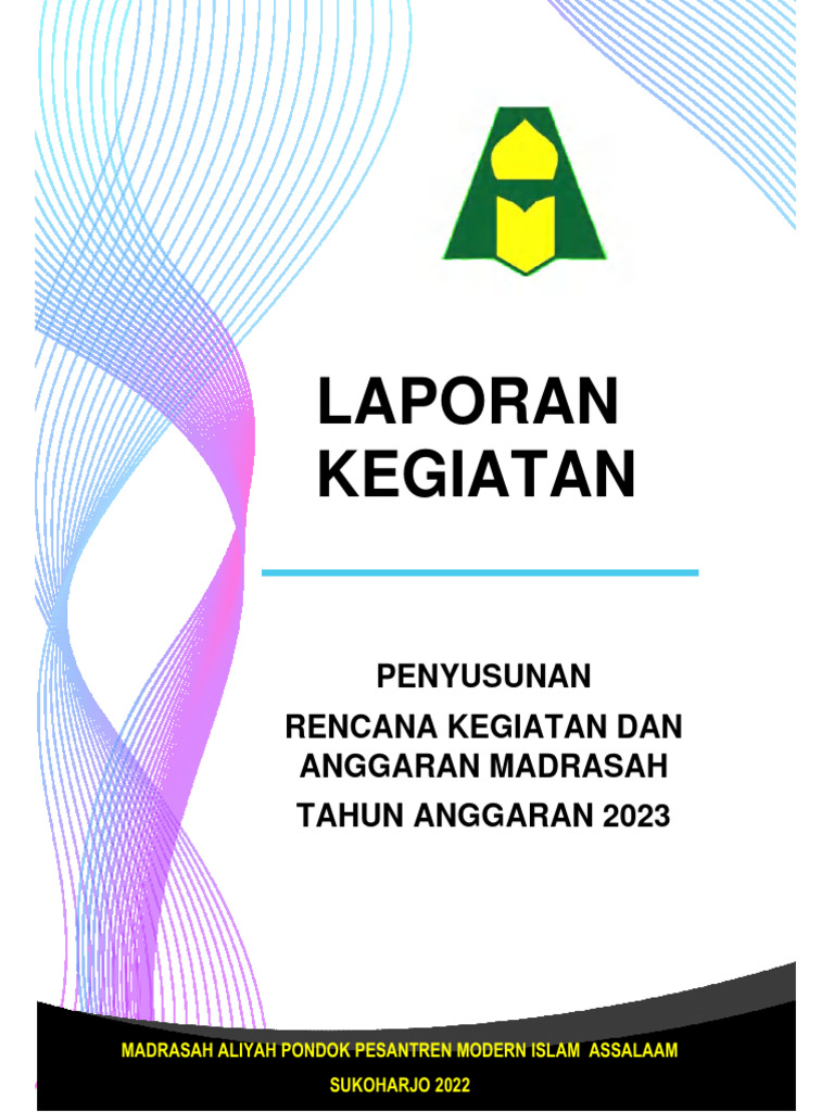 Rencana Kegiatan dan Anggaran MA Assalaam 2023 | PDF