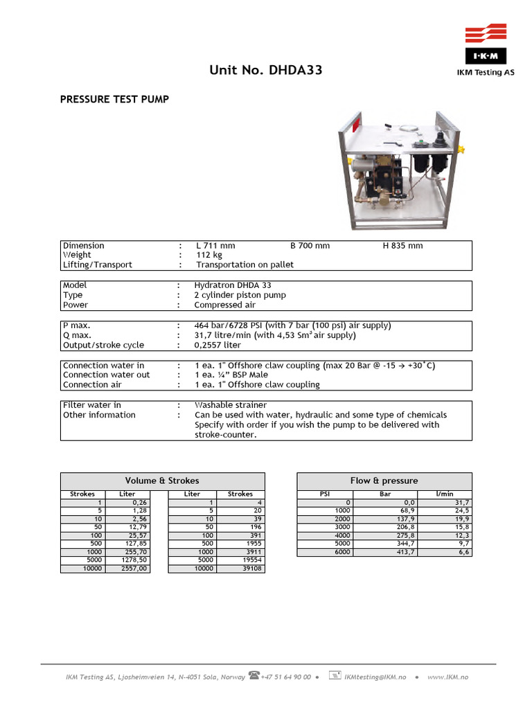 DHDA33 en | PDF | Pump | Litre