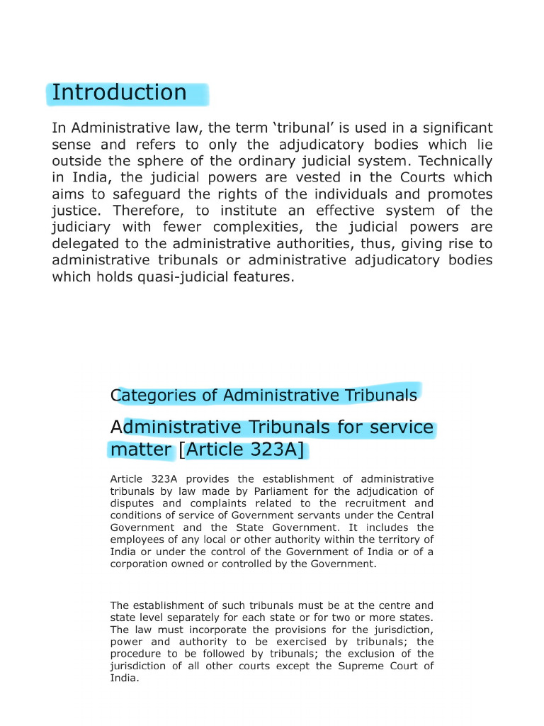 Admin. Tribunal | PDF