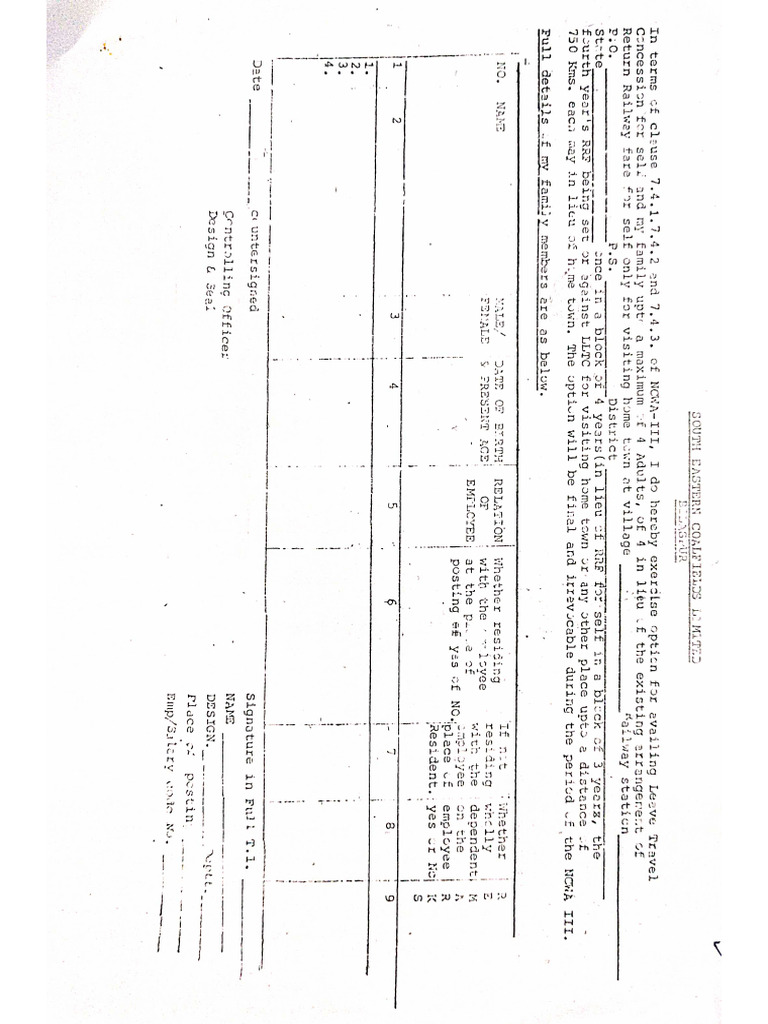 LTC Option Form 2 | PDF