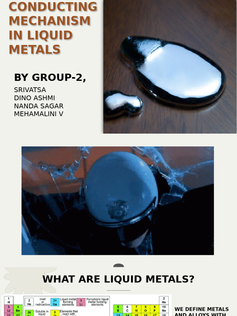 Conducting Mechanism in Liquid Metals | PDF | Electrical Resistivity ...