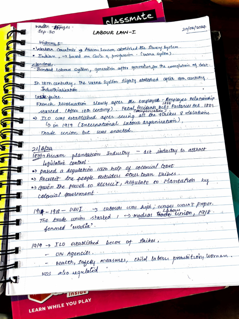 Labour Law Notes | PDF