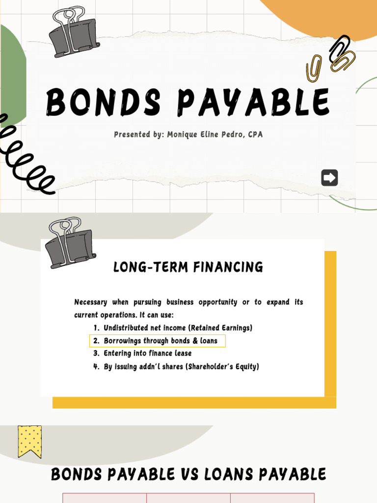 Bonds Payable | PDF | Bonds (Finance) | Securities (Finance)