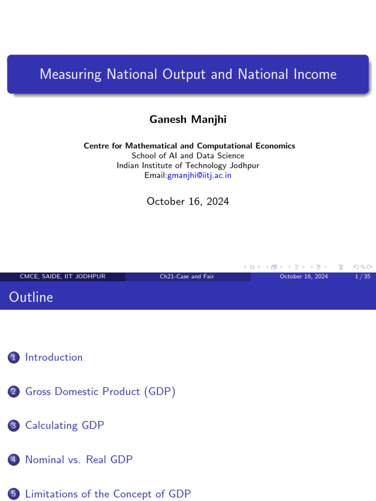 Understanding GDP and National Income | PDF | Gross Domestic Product ...