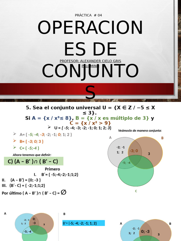 Operaciones con Conjuntos y Encuestas | PDF