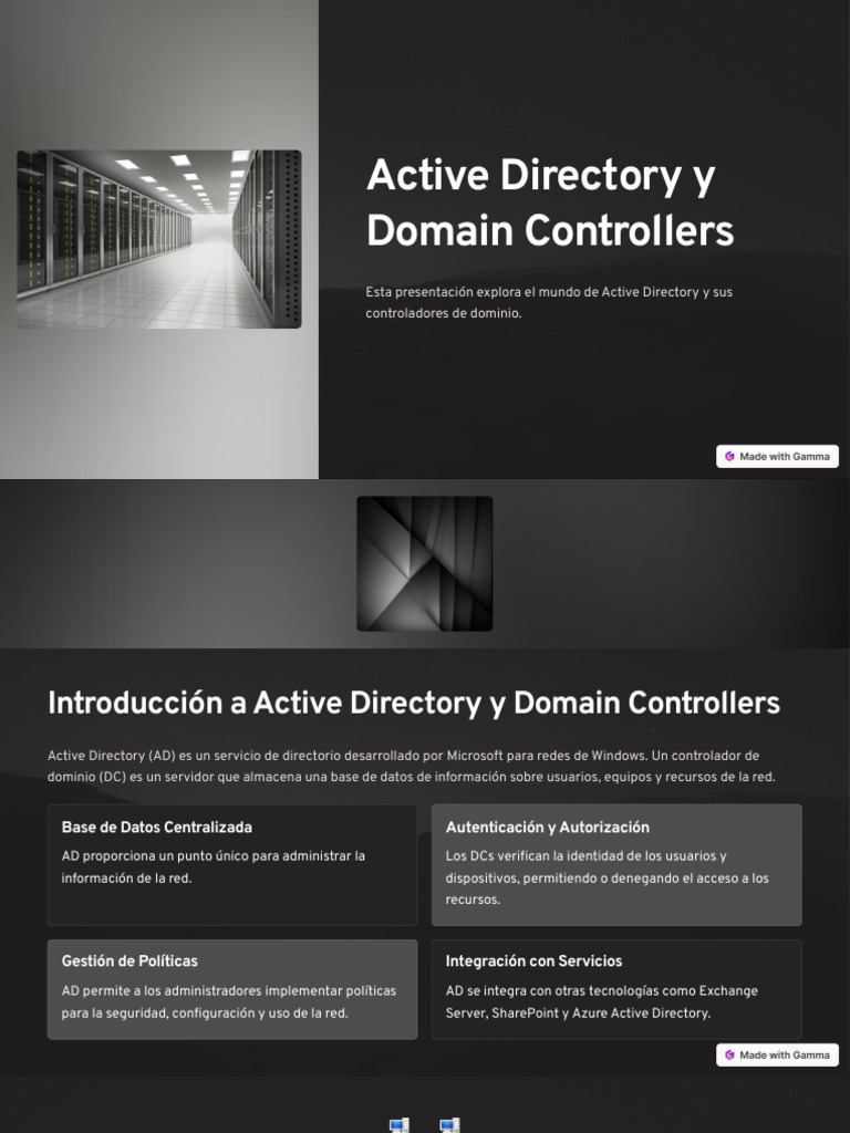 Active Directory Y Domain Controllers Pdf Directorio Activo Red De Computadoras