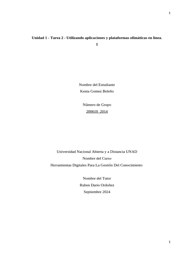 Anexo 1 Formato Entrega de Tarea2 | PDF | Microsoft Excel | Software de la aplicacion