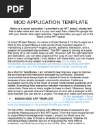 Discord Moderator Application Template | PDF | Cyberspace