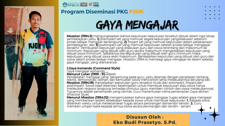 Eko BP - Modul 2.2 LK 3-GAYA MENGAJAR | PDF | Sains & Matematika