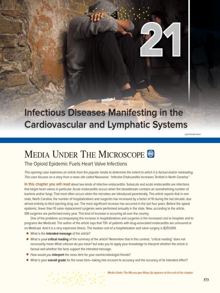 Infectious Diseases Manifesting in The Cardiovascular and Lymphatic ...