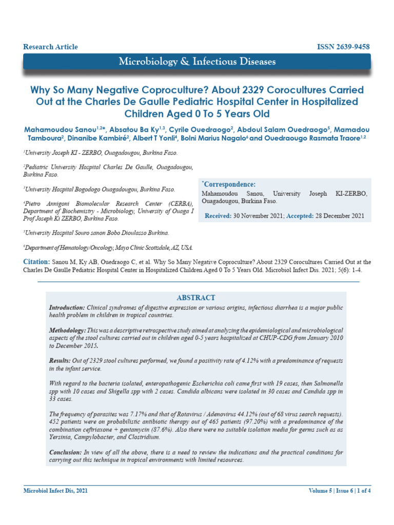 Why So Many Negative Coproculture About 2329 Corocultures Carried Out ...