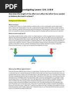 Seesaw Lever Model Guide | PDF | Lever | Mechanical Engineering