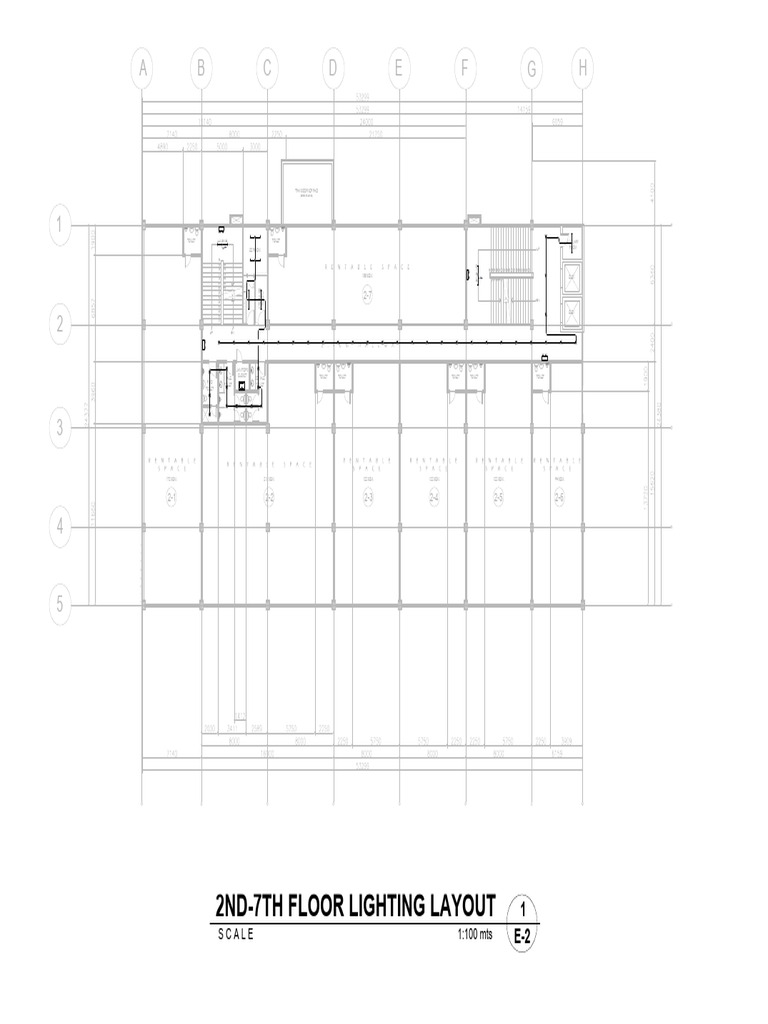 2nd - 7th Floor Lighting Layout | PDF
