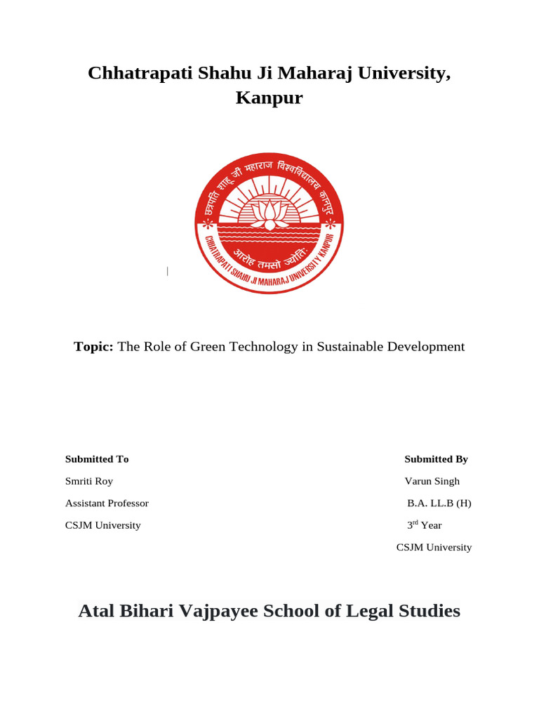 varun singh environment | PDF | Sustainability | Sustainable Development