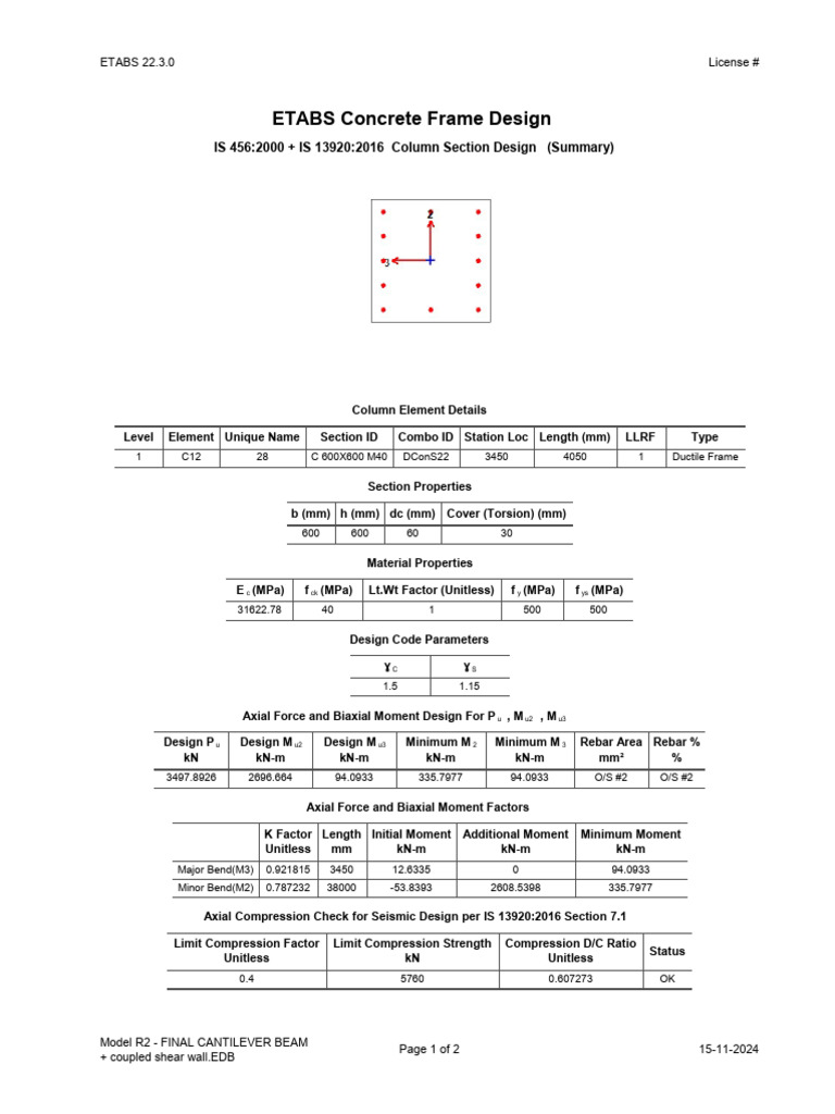 DETAILED DESIGN REPORT | PDF | Bending | Beam (Structure)