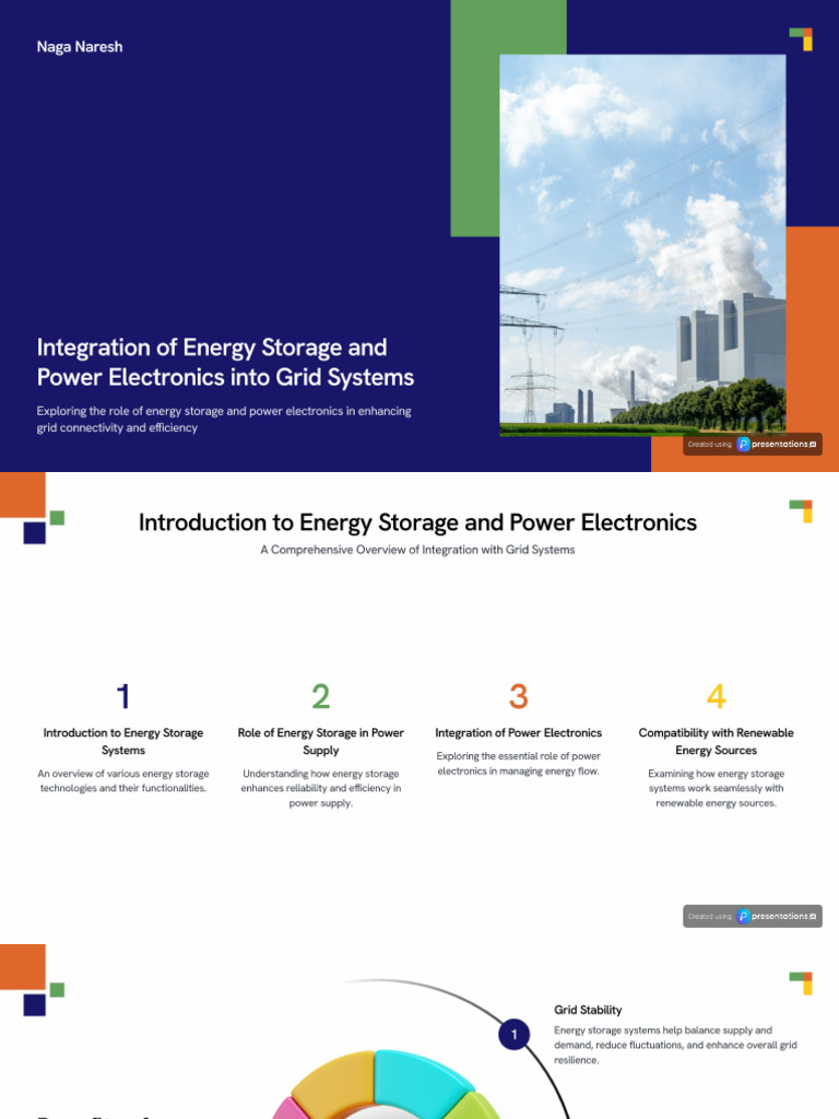Energy Storage and Power Electronic Interface Presentation | PDF