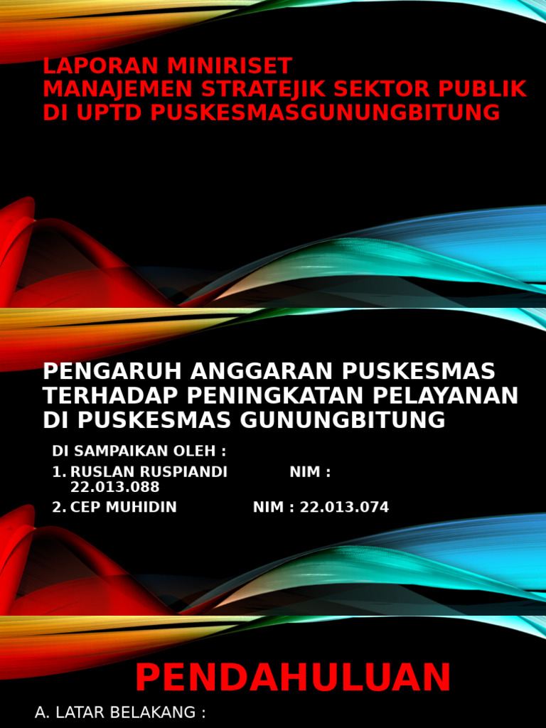 Tugas 2 - Ruslan - LAPORAN MINIRISET | PDF