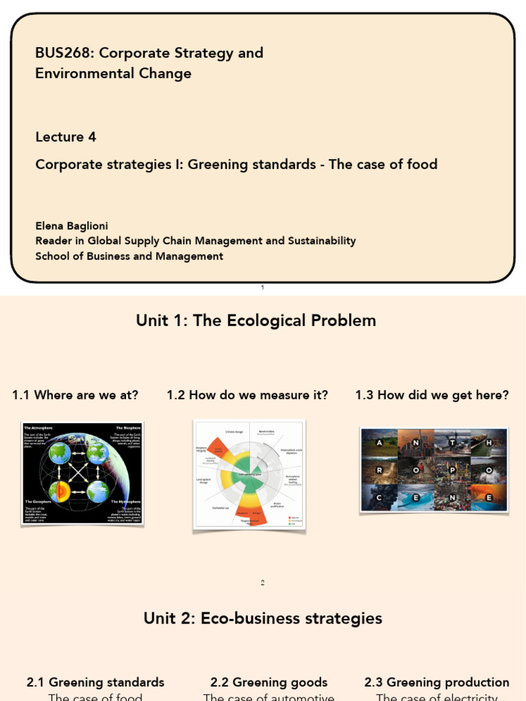 Lecture 4 Handout | PDF | Agriculture | Organic Farming