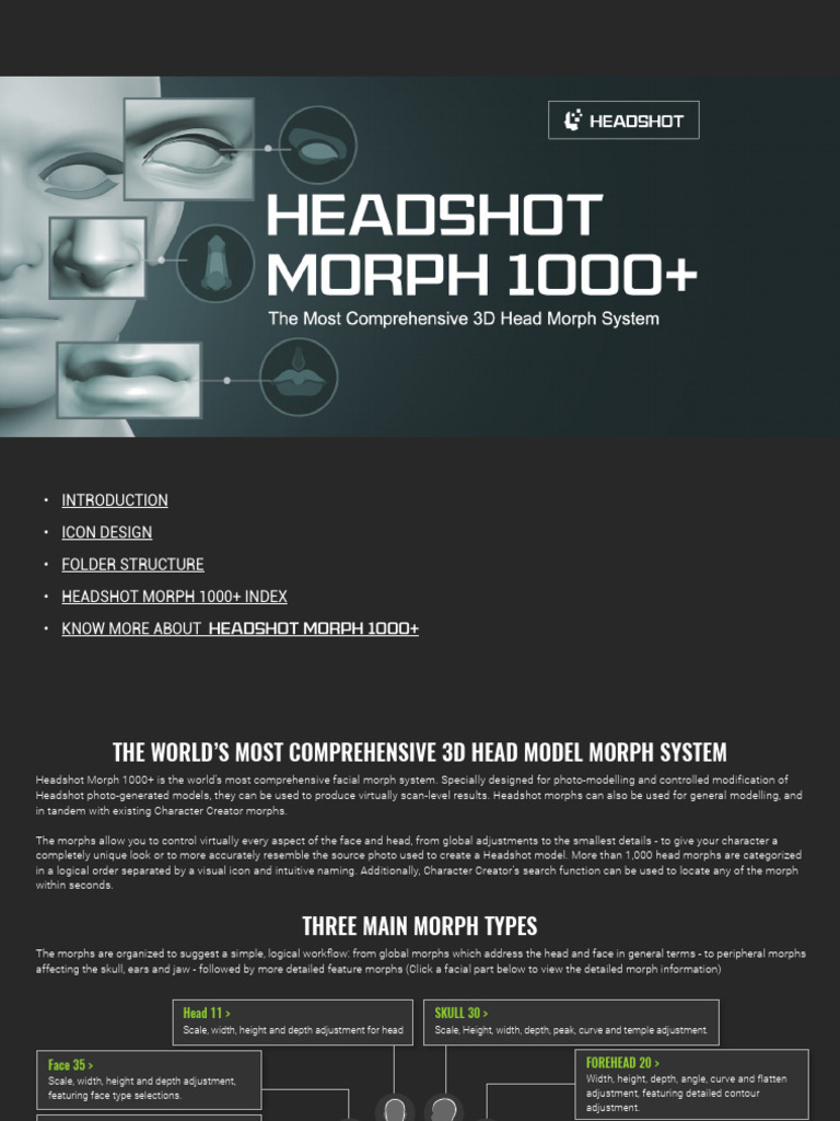 Headshot-Morph-1000 | PDF | Human Nose | Tooth