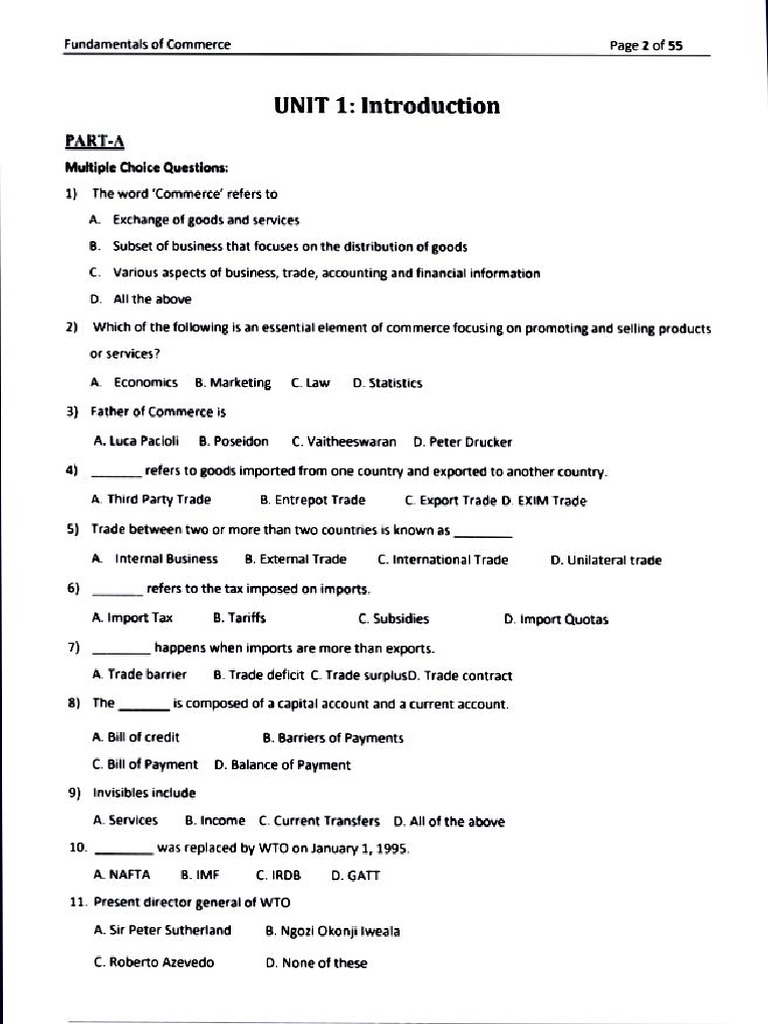 FOC Mcqs & Answers | PDF