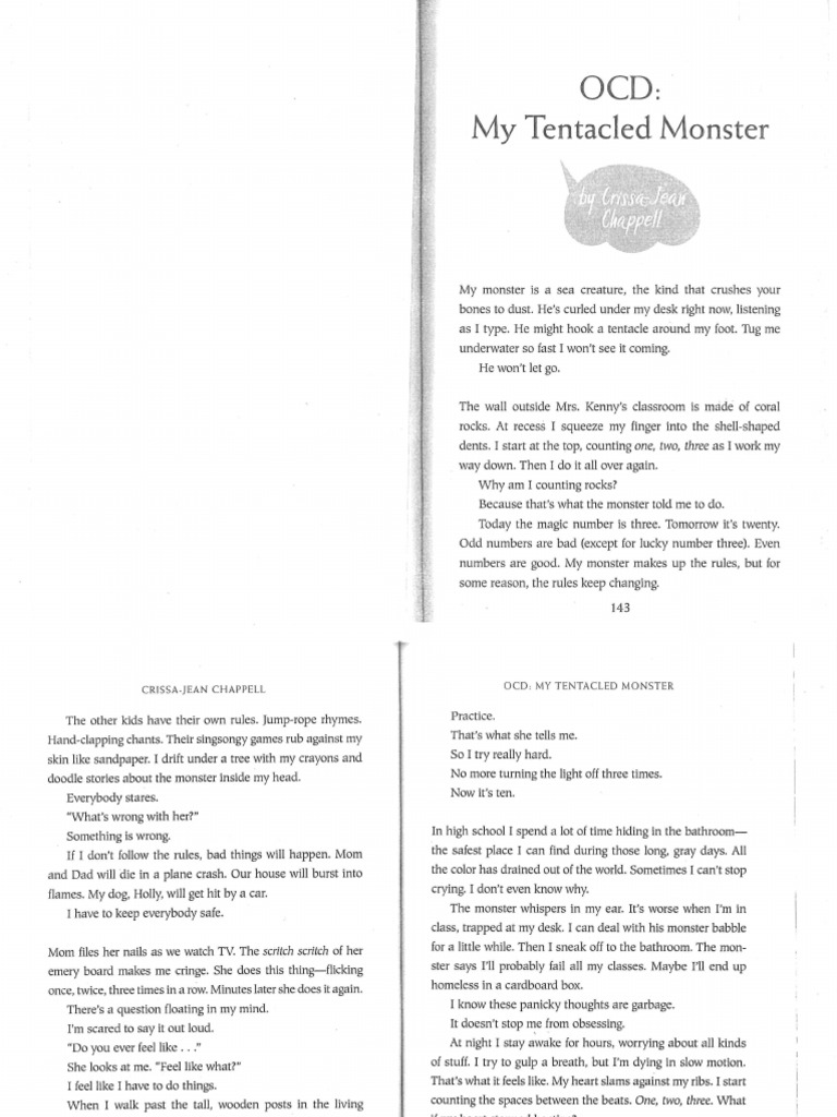 OCD - My Tentacled Monster | PDF | Poetry