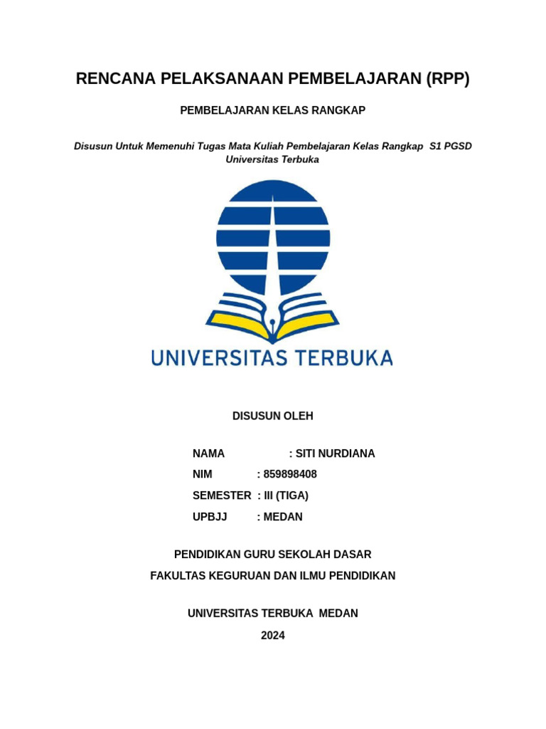 RPP KELAS RANGKAP II Dan III | PDF | Sains & Matematika