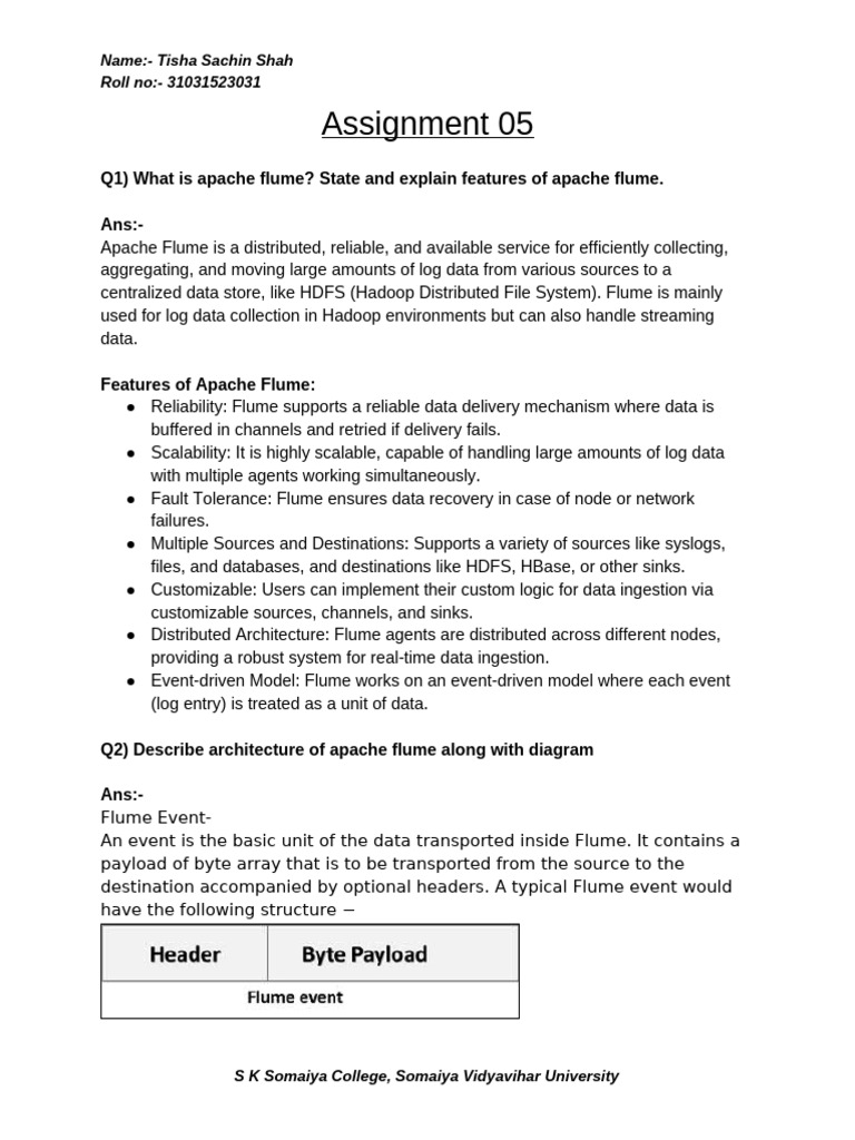 Assignment | PDF | Apache Hadoop | Databases