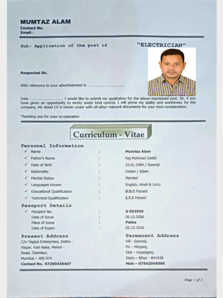 Mumtaz Alam Documents | PDF