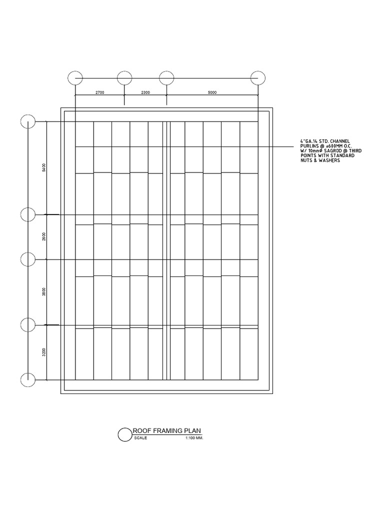 Roof Beam Plan | PDF