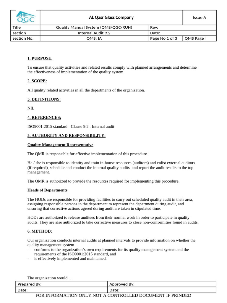 internal audit pro | PDF | Audit | Iso 9000