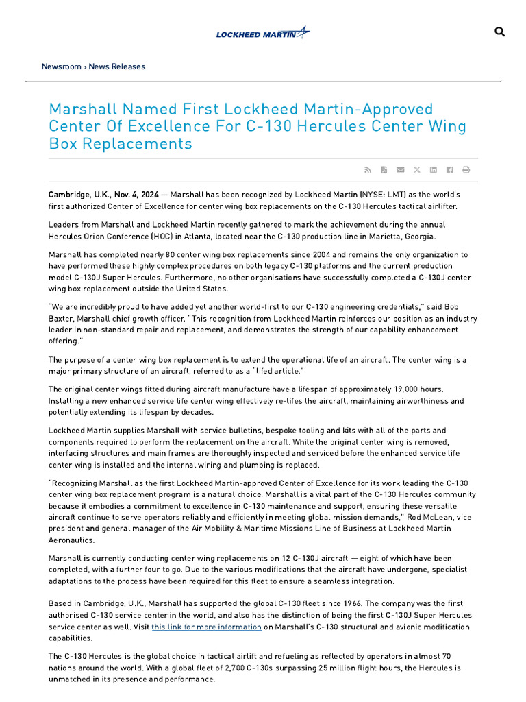 LM4 | PDF | Lockheed C 130 Hercules | Lockheed Martin