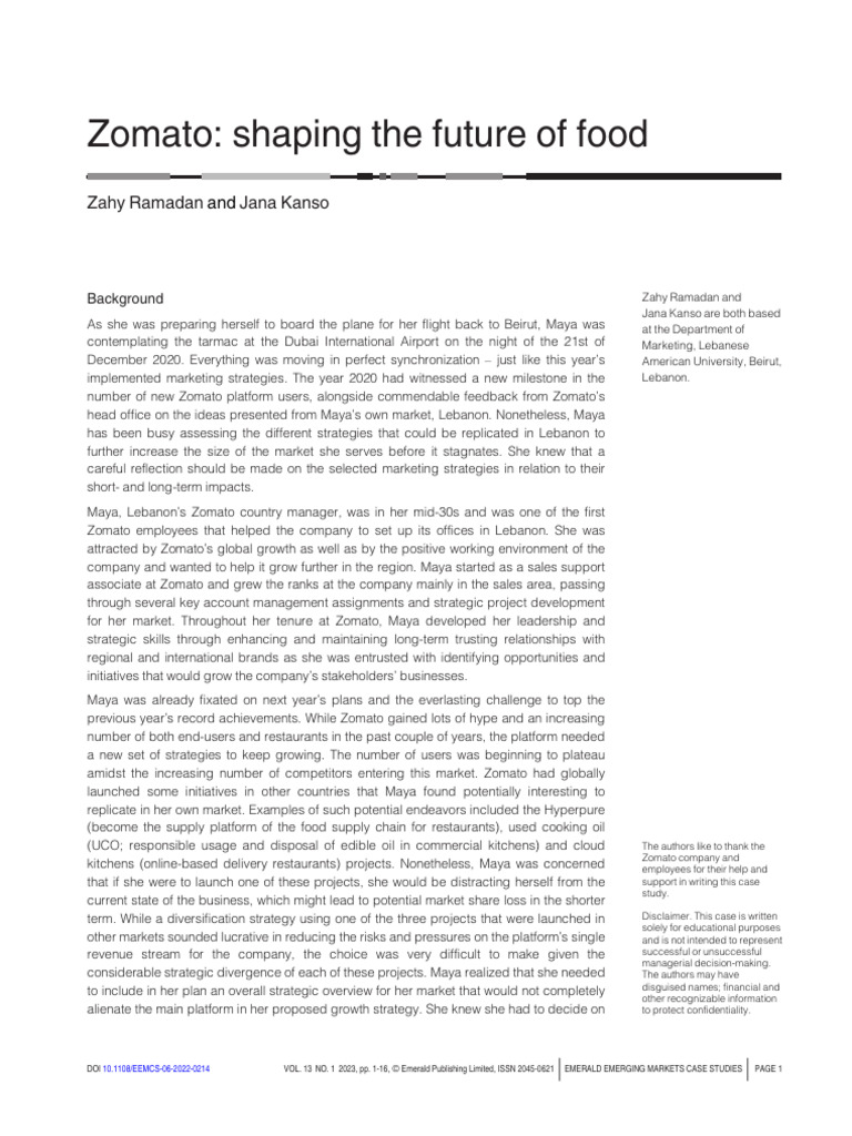 Zomato Case Study - Week 5 | PDF | Business