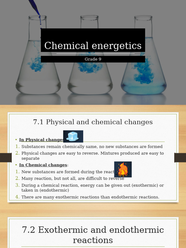 Chemical Energetics G9 | PDF | Chemical Reactions | Chemical Bond