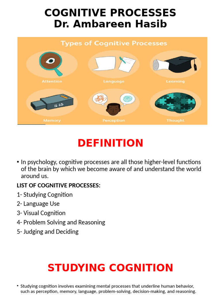 Understanding Cognitive Processes | PDF | Cognition | Reason