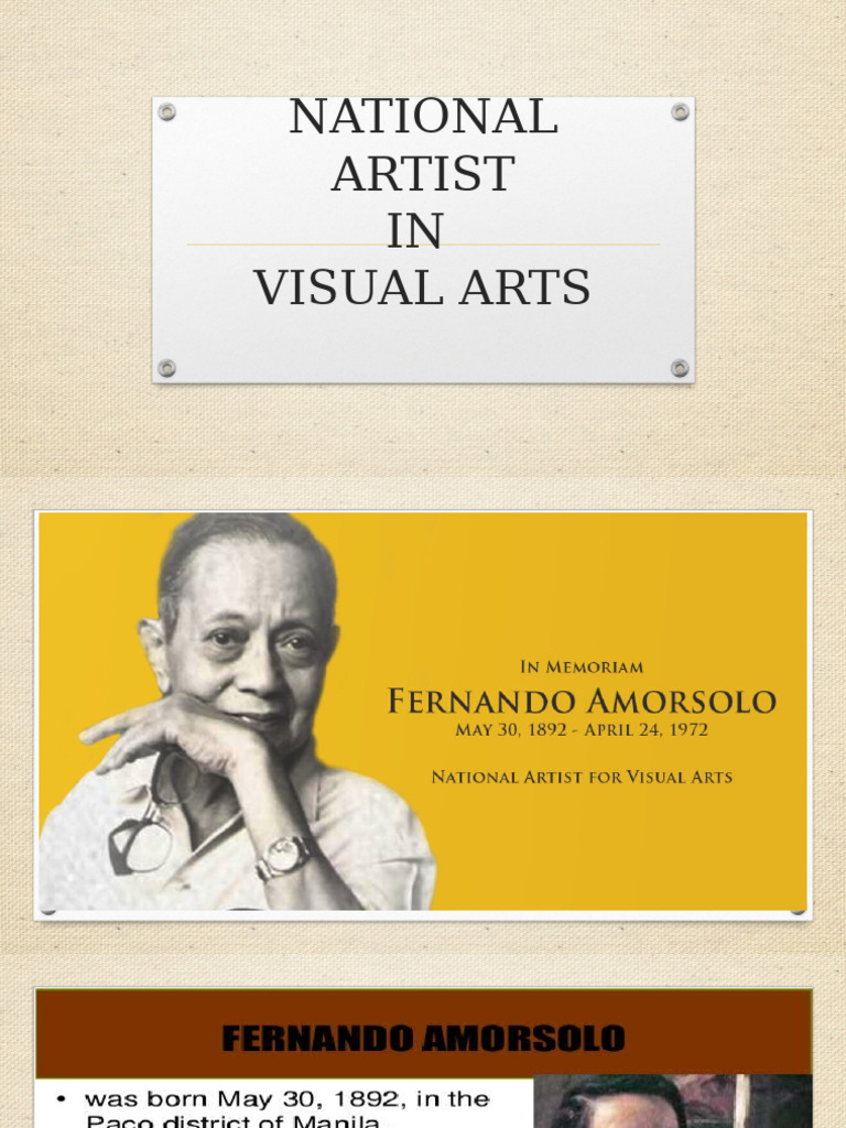 National Artist in Visual Arts | PDF | Social Science | Art