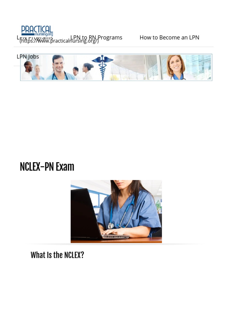 NCLEX-PN Exam Overview and Resources | PDF | National Council Licensure ...