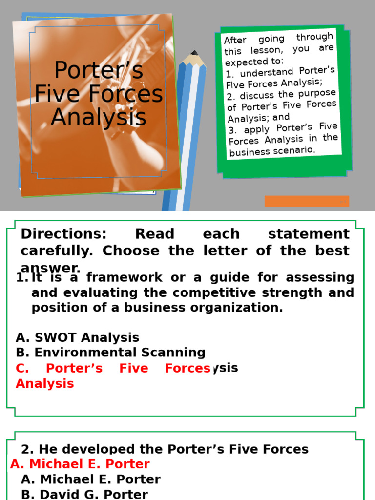 AE - Q2 - Porters Five Forces Analysis | PDF | Private Sector | Market (Economics)