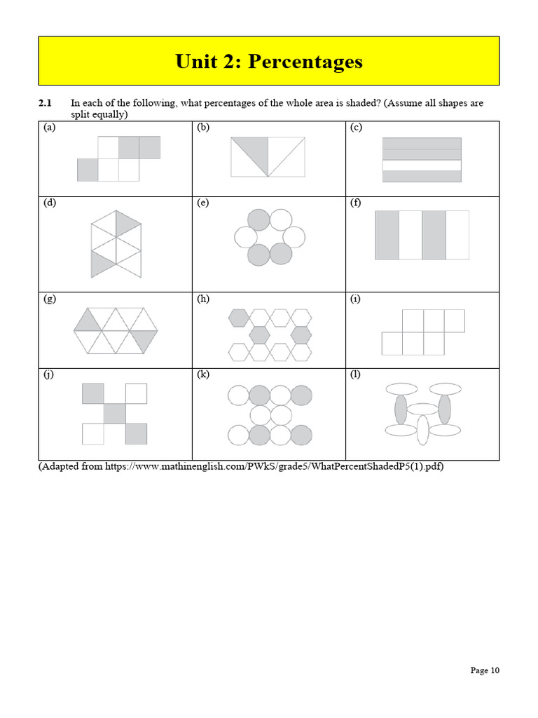 2425 Y6 Math Term 1 Revision Booklet U2 | PDF