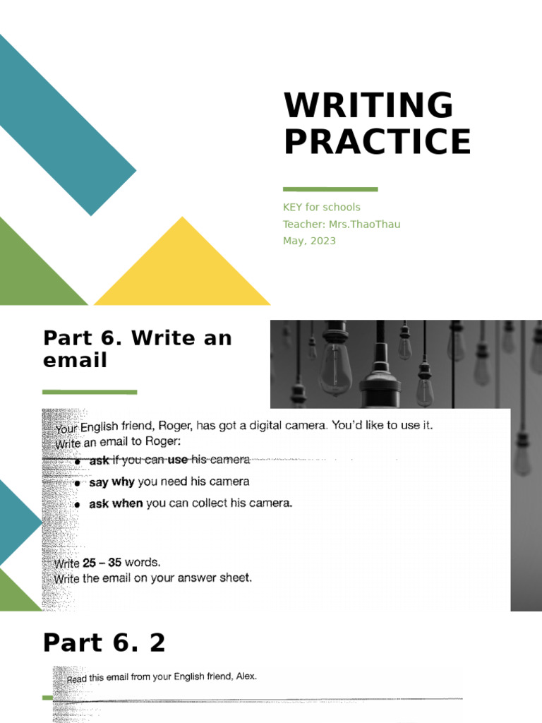 KET Writing practice | PDF | Economies