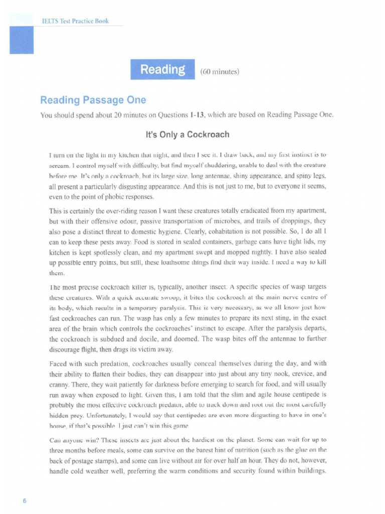 IELTS Reading Test Part 1 - Advanced 1-40 | PDF