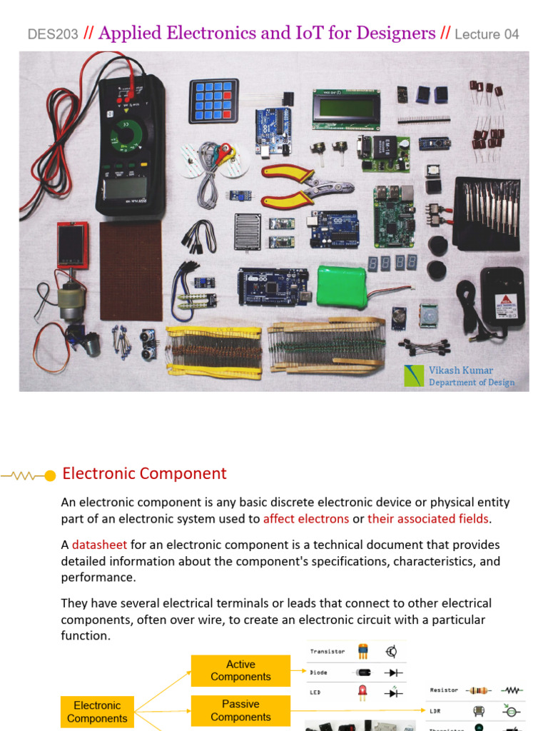 L04 - Electronic Components | PDF | Electronic Component | Electronics