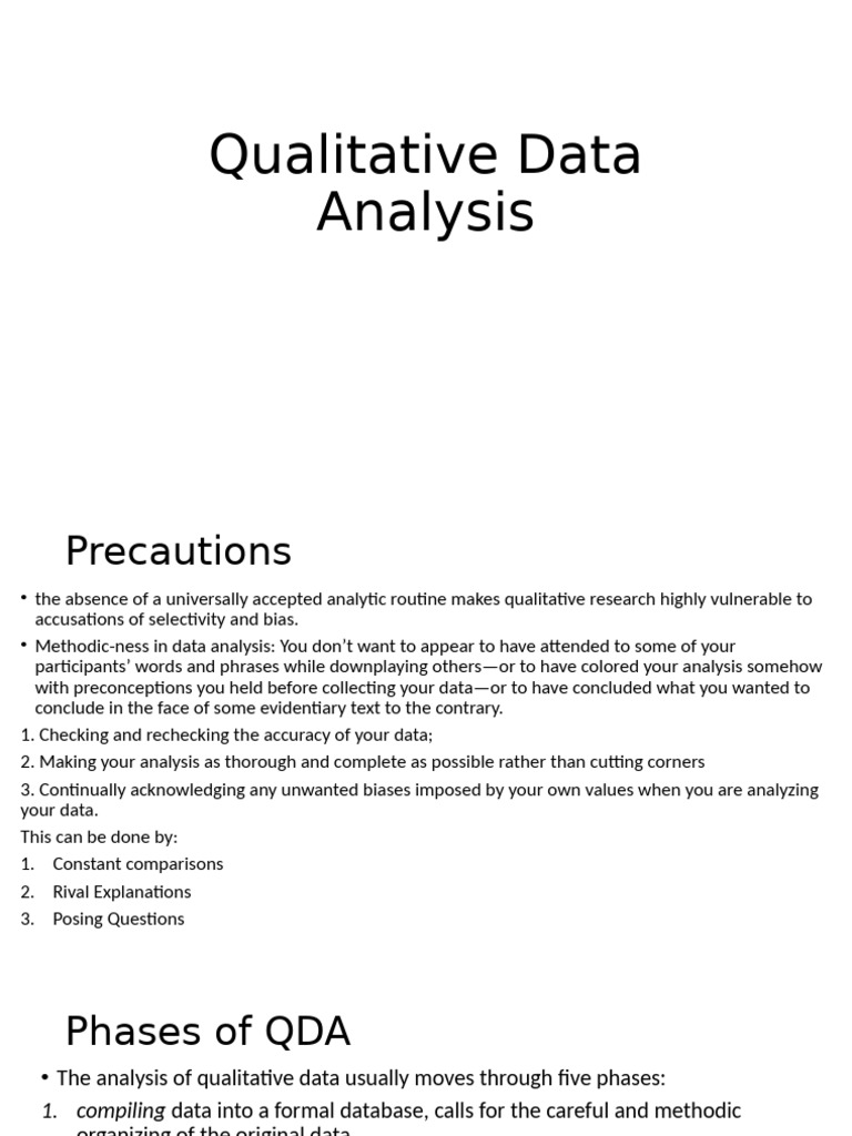 Qualitative Data Analysis | PDF | Data | Qualitative Research