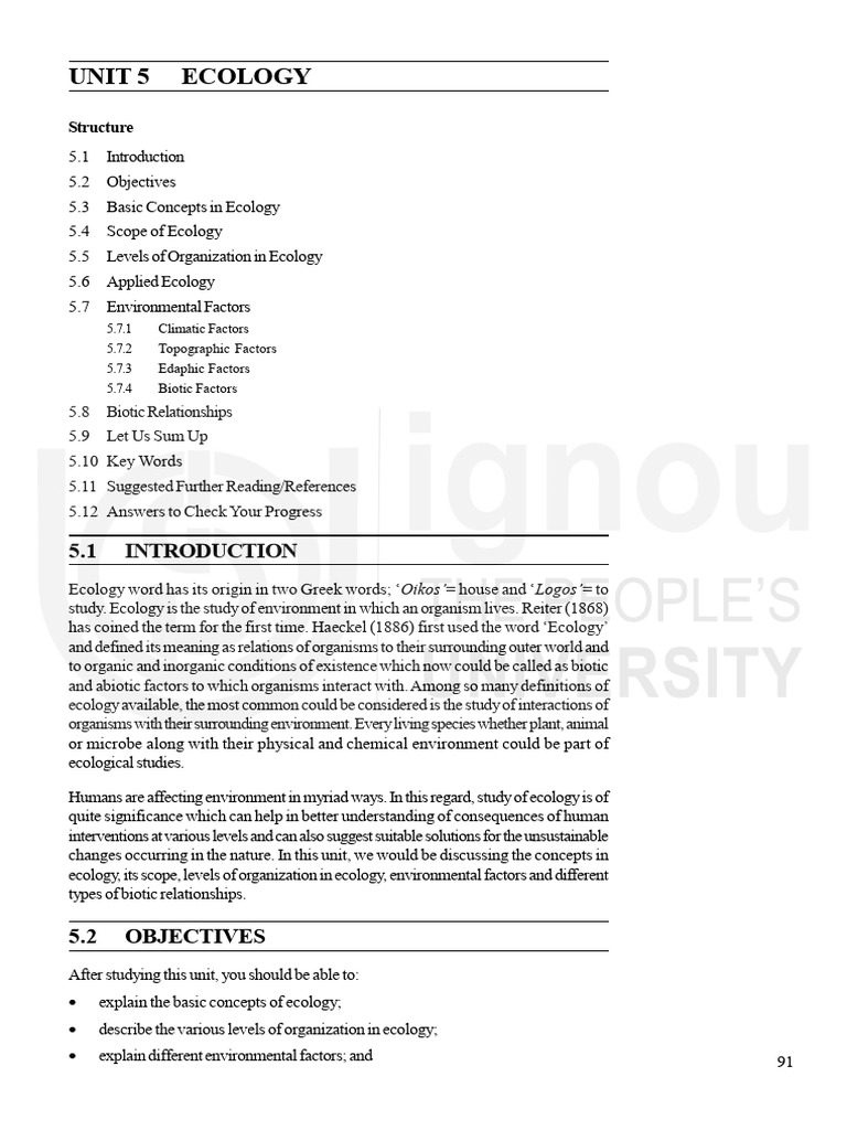 Unit-5 | PDF | Soil | Ecosystem