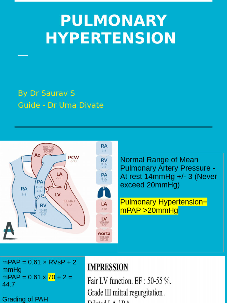 Pulmonary Hypertension | PDF | Hypertension | Diseases And Disorders