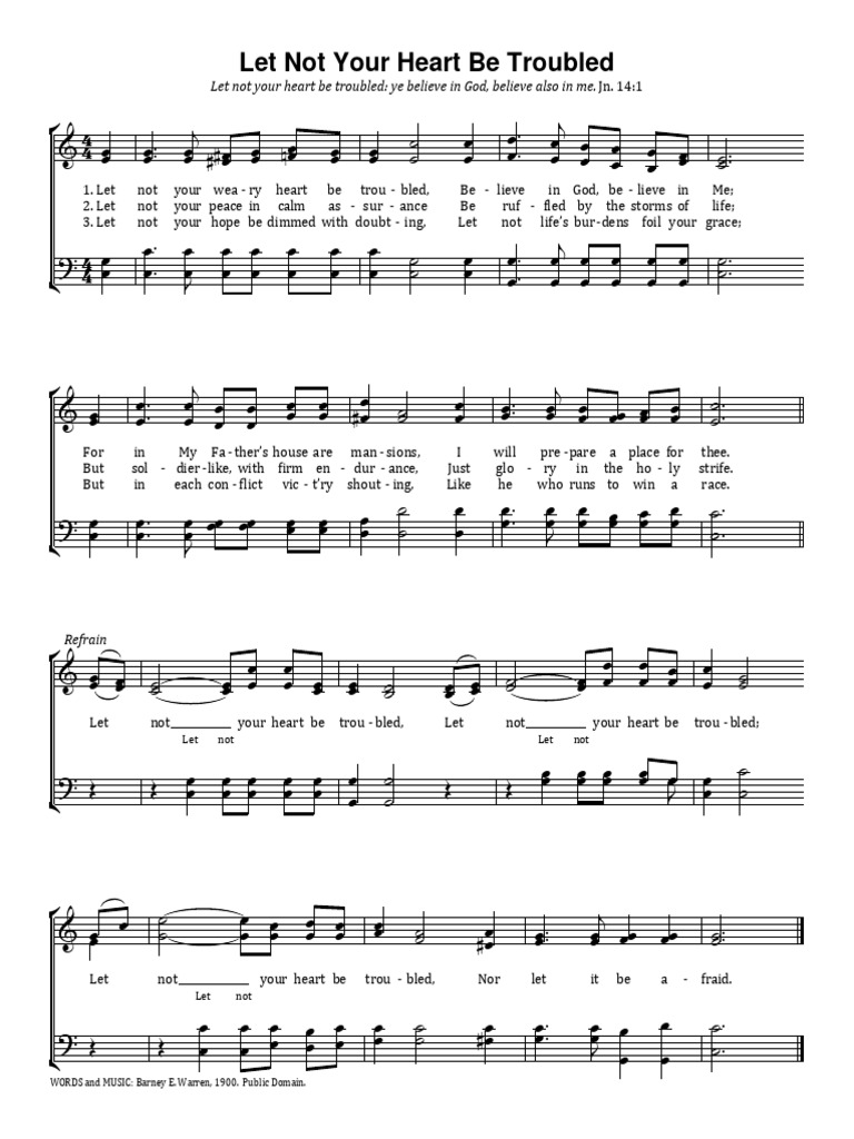 Let Not Your Heart Be Troubled | PDF