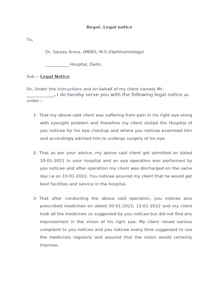 legal notice | PDF | Justice | Crime & Violence