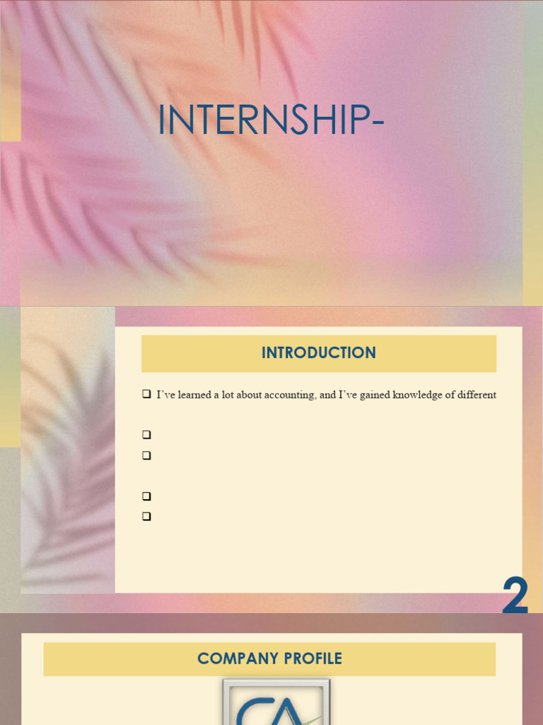 Internship | PDF