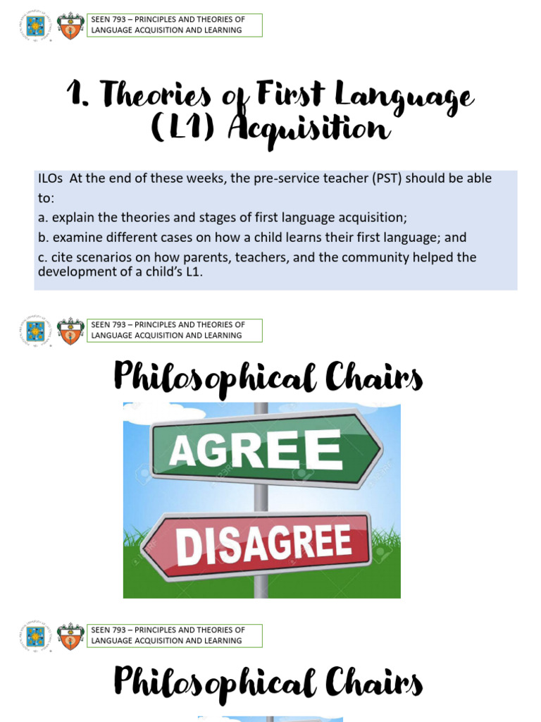 Week 3-4 - Theories of L1 | PDF | Language Acquisition | Learning
