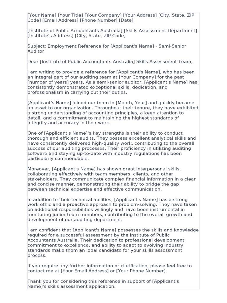 Referernce and Testimonial Template | PDF | Audit | Business